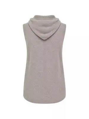 Rick Owens Sleeveless Hooded Sweater