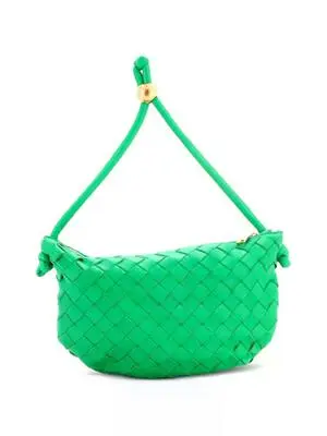 Bottega Veneta Turn Pouch Intrecciato Nappa Clutch Bag - Green