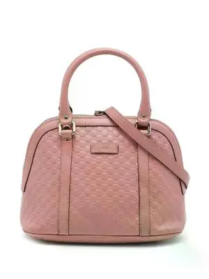 Gucci 2016-2026 Mini Microguccissima Dome Satchel - Pink