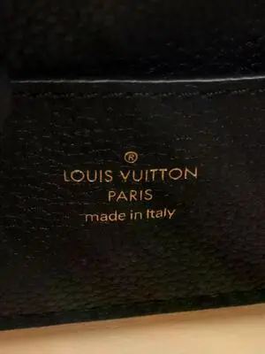 LOUIS VUITTON Grained Calfskin Pont 9 Soft Pm Crossbody Bag - Black