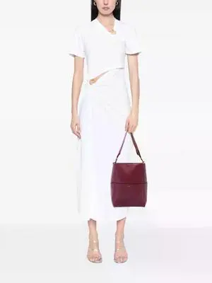 Celine 2018 Medium Leather Seau Sangle Bucket Bag Satchel