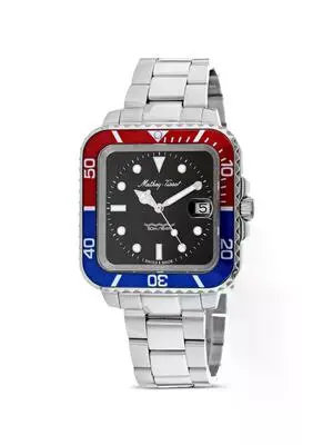 MATHEY TISSOT Stainless Steel Square Watch - Black