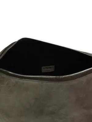 Loewe Medium Loop Leather Shoulder Bag - Green