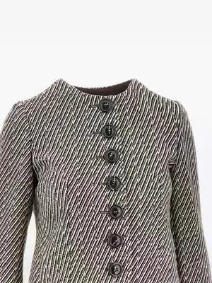 Emporio Armani Diagonal-stripe Button-up Jacket