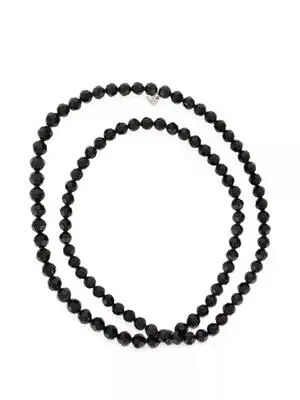 Emporio Armani Faceted-bead Necklace - Black