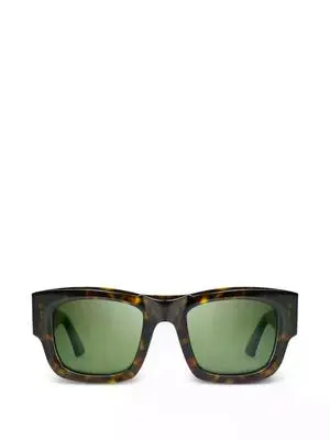 BUGATTI Tortoiseshell-effect Rectangle-frame Sunglasses - Brown