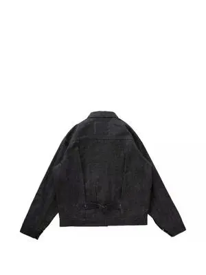 TAIGA TAKAHASHI Pleated Cinch-back Denim Jacket