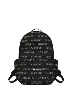 Supreme Supreme All-Over Logo Print Backpack Black