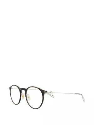 Montblanc Round-frame Glasses - Brown