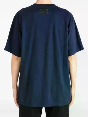 Undercover Slogan-print Zip-detail T-shirt - Blue