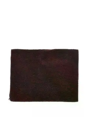 Emporio Armani Logo-jacquard Frayed Scarf