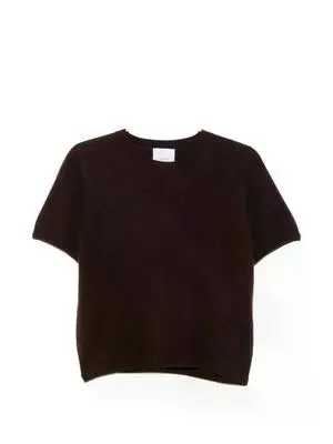 IVORY PARIS Short-sleeve Sweater - Brown