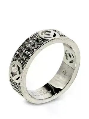 Fendi F Is Crystal-embellished Pavé Ring