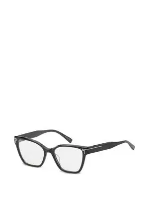 Tumi Geometric Frame Eyeglasses - Black