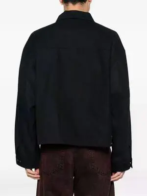 ARTE ANTWERP Logo-embroidered Zip-up Jacket - Blue