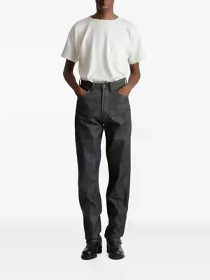TAIGA TAKAHASHI Buckle-strap Straight-leg Jeans