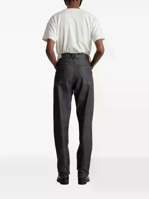 TAIGA TAKAHASHI Buckle-strap Straight-leg Jeans