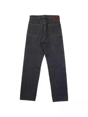 TAIGA TAKAHASHI Buckle-strap Straight-leg Jeans