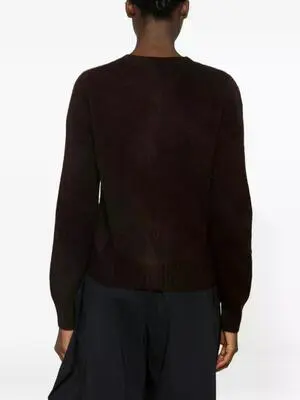 IVORY PARIS Button-front Knitted Cardigan - Brown