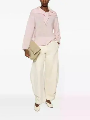 IVORY PARIS Tie-detail Sweater - Pink