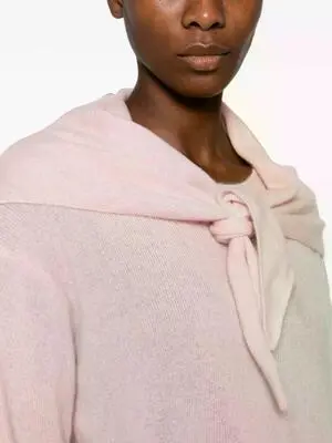 IVORY PARIS Tie-detail Sweater - Pink