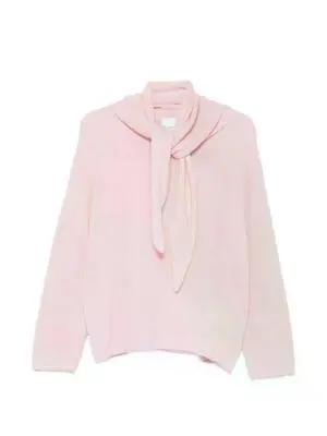 IVORY PARIS Tie-detail Sweater - Pink