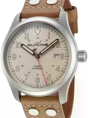 GLYCINE Combat Field 42mm Automatic Watch - Neutrals