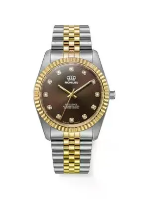 RICHELIEU SWISS Excellence Date 22mm Watch - Brown