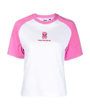 Gcds Raglan-sleeved T-shirt