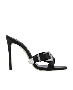 Paris Texas Buckle-detail Mules