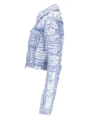 DIESEL® De-slimmy-fsc Distressed Denim Jacket