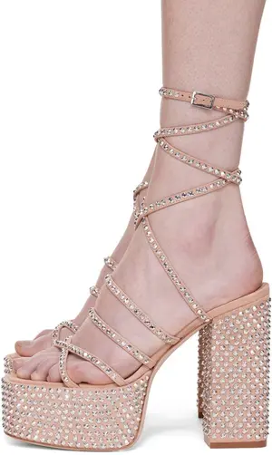 Paris Texas Embellished Platform Sandals