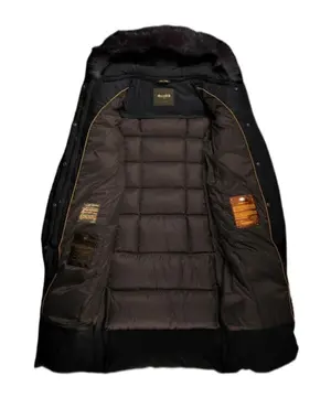 MOORER Zagarakn Hooded Padded Coat With Fur Trim
