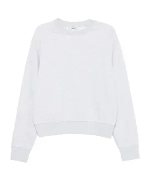 ENTIRE STUDIOS Ribbed Crewneck Sweatshirt - Light Gray
