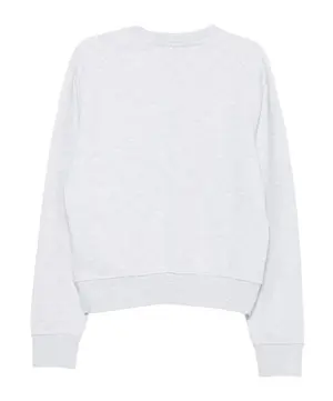 ENTIRE STUDIOS Ribbed Crewneck Sweatshirt - Light Gray