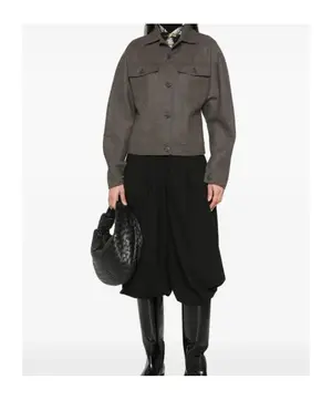 Max Mara Felt Textured Long Sleeve Jacket