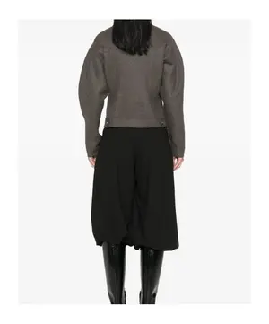 Max Mara Felt Textured Long Sleeve Jacket