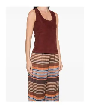Max Mara Sleeveless Ribbed Trim Top