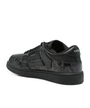 Amiri Skeltop Snakeskin-effect Sneakers