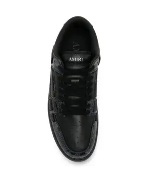 Amiri Skeltop Snakeskin-effect Sneakers