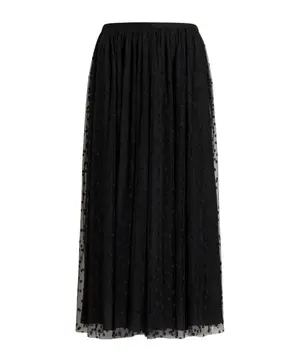 Alberta Ferretti Layered Maxi Skirt - Black