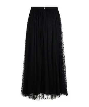 Alberta Ferretti Layered Maxi Skirt - Black