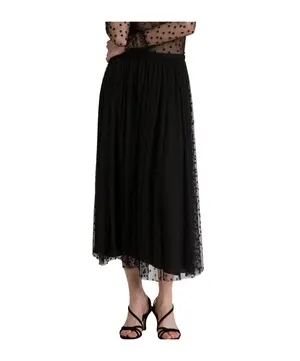 Alberta Ferretti Layered Maxi Skirt - Black