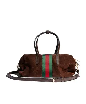 Gucci Small Boston Bag With Web