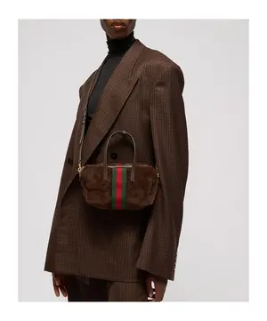 Gucci Small Boston Bag With Web