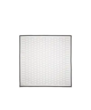 Gucci Print Pocket Square - White/black