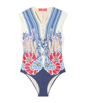 La DoubleJ Floral-print Swimsuit