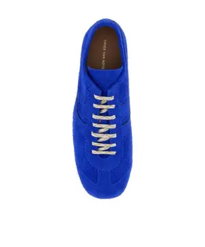 Dries Van Noten Flat-soled Suede Sneakers
