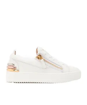 GIUSEPPE ZANOTTI Zip-up Leather Sneakers
