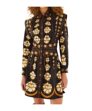 Farm Rio Floral Print Mini Dress